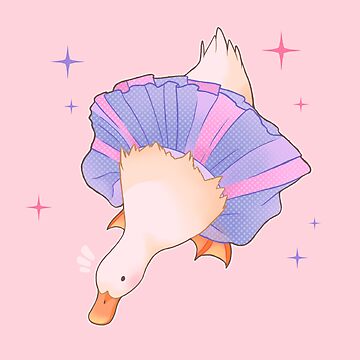 "duck with tutu" Sticker by CuteBlueArt | Redbubble