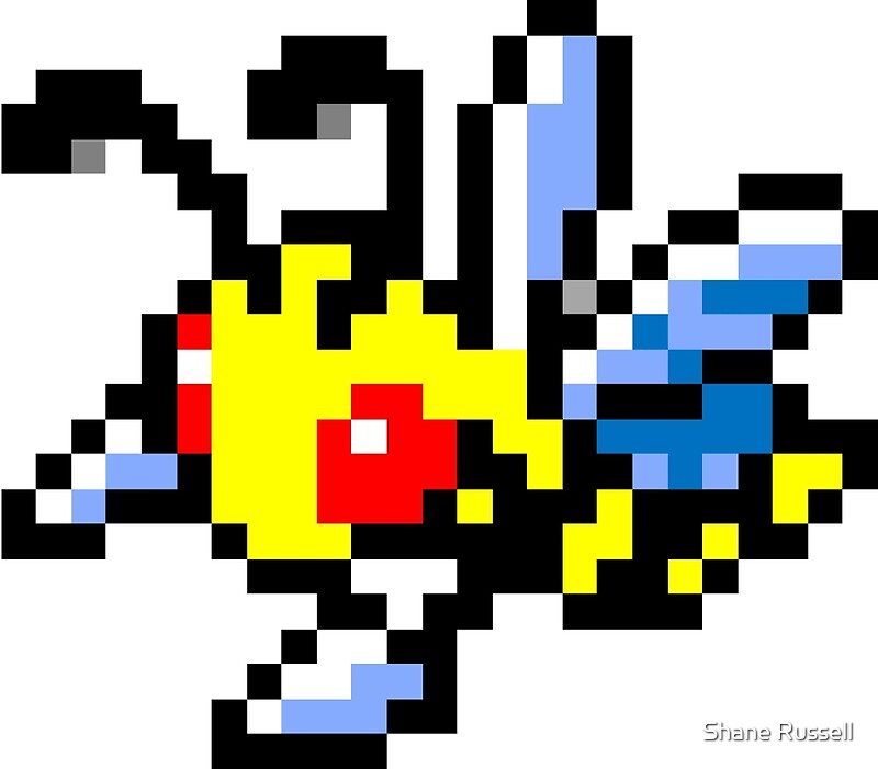 "Pokemon 8-Bit Pixel Beedrill 015" Art Prints by Shane Russell | Redbubble