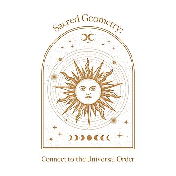 "Sacred Geometry: Connect to the Universal Order" Sticker for Sale by ...