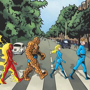 "Fantastic four" Sticker for Sale by Sunfuncc | Redbubble