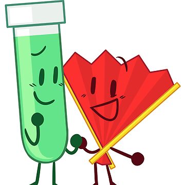 "Test Tube x Fan (Inanimate Insanity)" Sticker for Sale by PuppyRelp ...