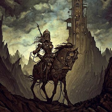 "Clockwork Knight and Tower N0. 1" Sticker for Sale by Michael Nurmi ...