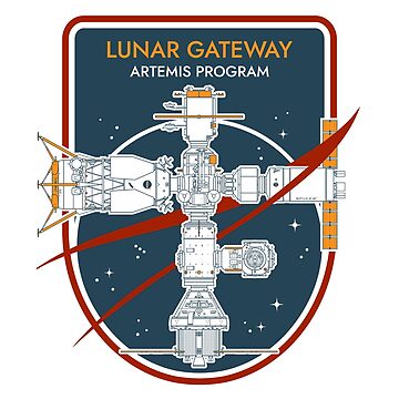 "Lunar Gateway. Artemis Program. Commemorative Badge" Sticker for Sale ...