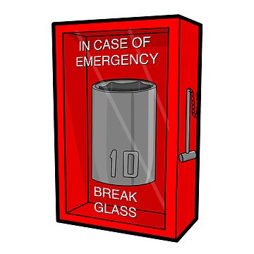 "10mm Socket Emergency" Sticker for Sale by Liquid-Laugh | Redbubble