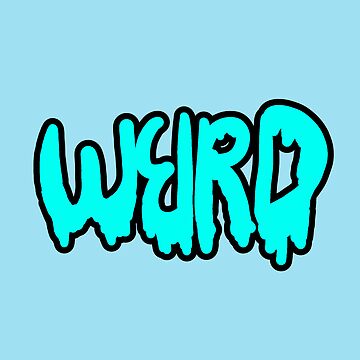 "Warped Words - Weird" Sticker for Sale by Warpedtoons | Redbubble