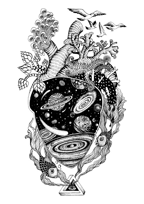 "Heart of universe" by Ruta | Redbubble
