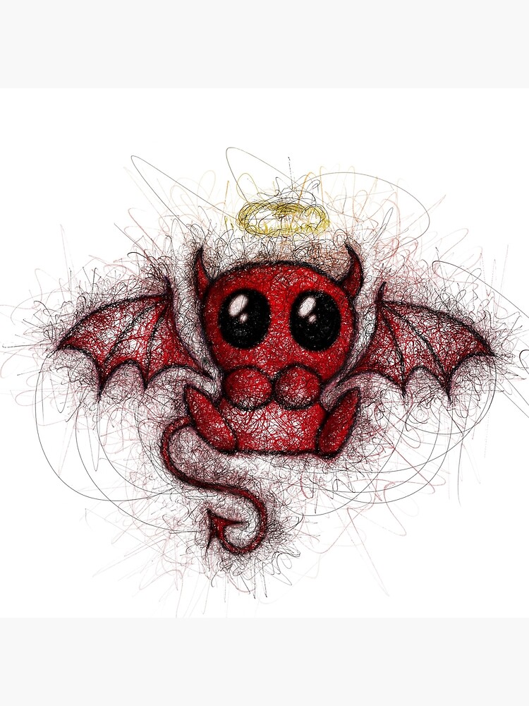"Cute Devil" Art Print by PrabhArt | Redbubble