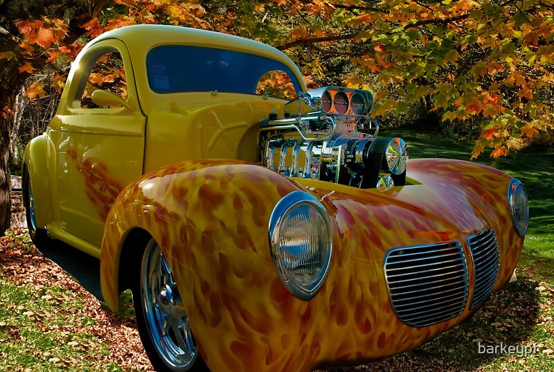 "Fall Hot Rod" by barkeypf | Redbubble