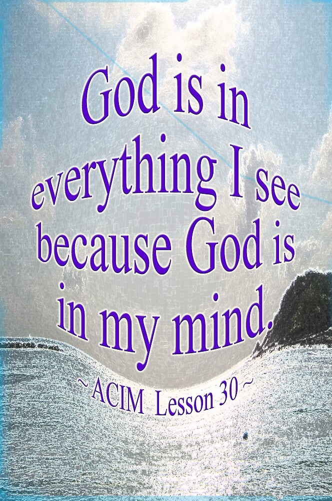 "ACIM Lesson 30" by ACIM-LOVE | Redbubble