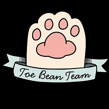 "Toe bean team! " Sticker for Sale by Room-On-Fire | Redbubble