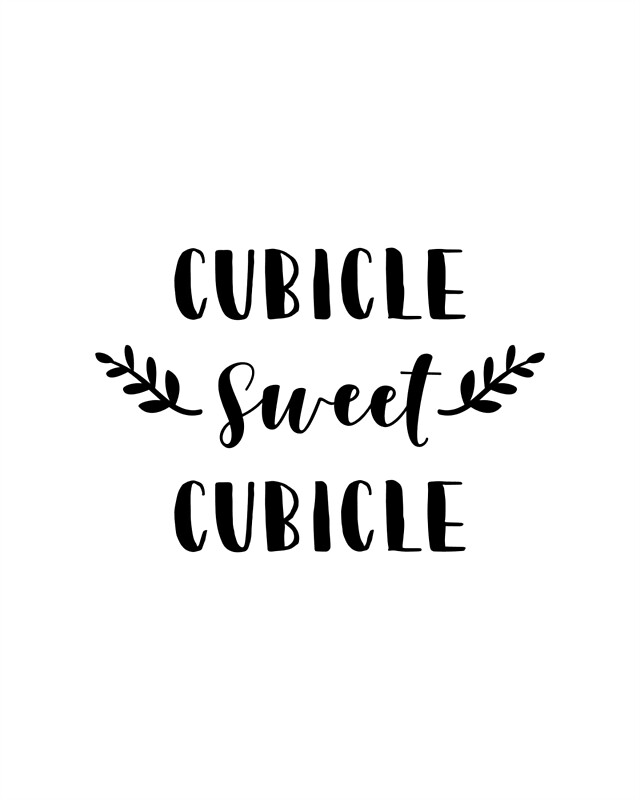 "Cubicle Sweet Cubicle office art print office wall art" by MentDesigns ...