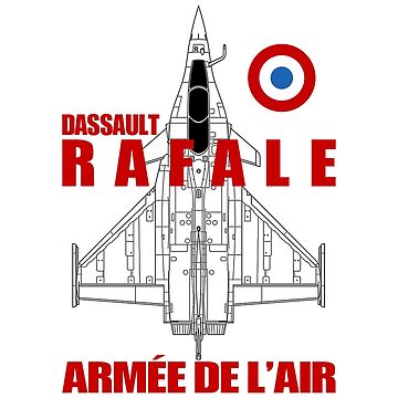 Sticker for Sale avec l'œuvre « Dassault Rafale Armée De L'air Avion De ...
