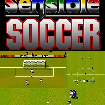 "Retro sensible soccer" Sticker for Sale by Horman8 | Redbubble