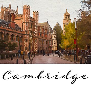 "Cambridge" Sticker for Sale by Milli Co Studio | Redbubble