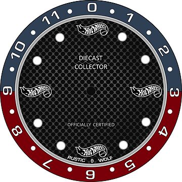 "Diecast Collector watch face" Sticker for Sale by rusticwolf | Redbubble