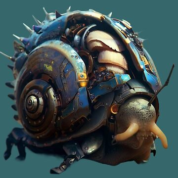 "Mecha Snail: The evolution of invertebrate life" Sticker by ...