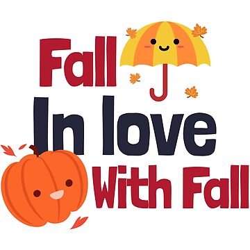 "Fall in love with Fall Autumn" Apron for Sale by DigitalBoundary ...