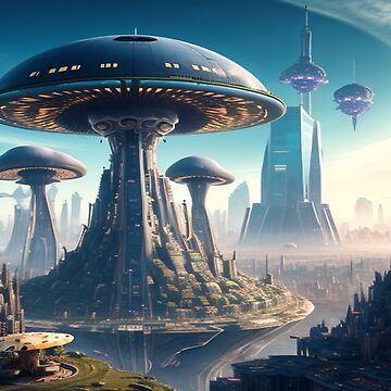 "Cosmic Metropolis: An Alien World with a City in the Background ...