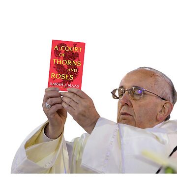 "ACOTAR Pope Meme Sticker" Sticker for Sale by darkcupiddesign | Redbubble