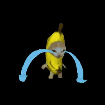 "Crying Banana Cat" Sticker for Sale by Aneeqsarang | Redbubble