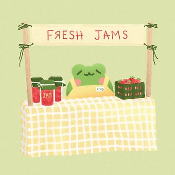 "Frog Salesman" Sticker for Sale by WallflourStudio | Redbubble