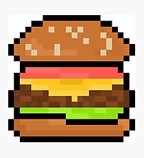 Hamburger Pixel Art: Art mural | Redbubble