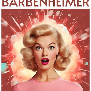 "Barbenheimer 2023 double feature Barbie x Oppenheimer" Sticker for ...