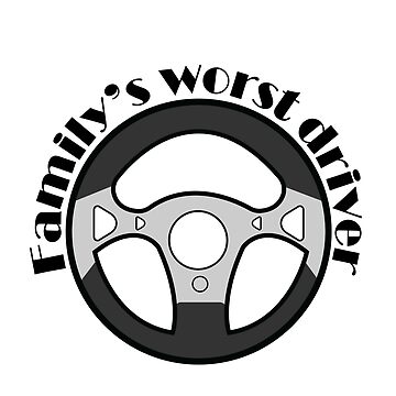 "Bad driver sticker" Sticker for Sale by NightsStore | Redbubble