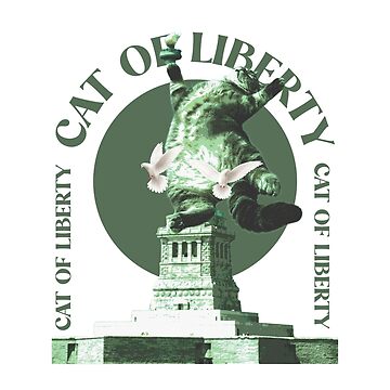 "Cat of Liberty" Art Board Print for Sale by Iceyah K | Redbubble