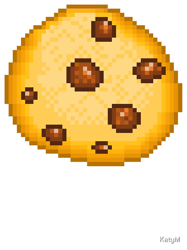 "Pixel Food - Chocolate Chip Cookie" Stickers by KatyM | Redbubble