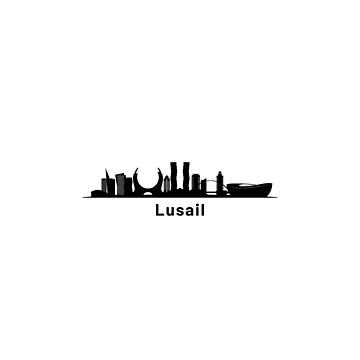 "Lusail Skyline sticker" Sticker for Sale by Tarek-Younis | Redbubble