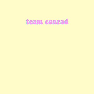 "Team Conrad" Sticker for Sale by peachy07 | Redbubble