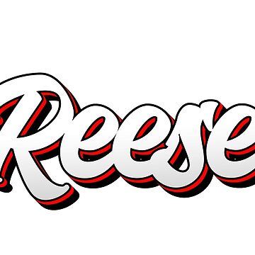 "Retro Reese Name Label" Sticker for Sale by NafilNafiz | Redbubble