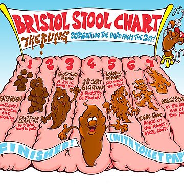 "Bristol stool chart" Sticker for Sale by Glinda-39 | Redbubble