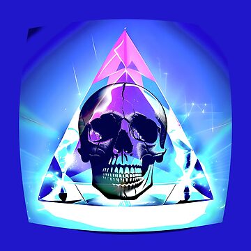 "triangle skull 2023 tileartwork" Sticker for Sale by joseph paulson ...
