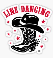 Country Line Dance: Sticker | Redbubble