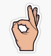 Okay Ok Hand: Stickers | Redbubble
