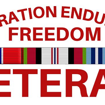 "Operation Enduring Freedom Veteran" Sticker for Sale by Sticks-n ...