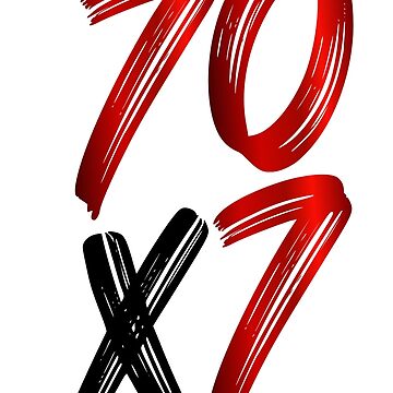 "Forgiveness 70X7 - W01" Sticker for Sale by efod | Redbubble