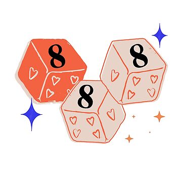 "888 Dice Angel Numbers" Sticker for Sale by MystiqueButique | Redbubble
