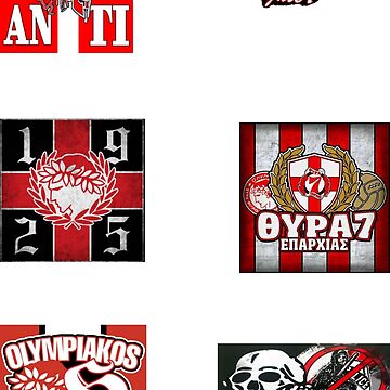 "STICKERS & MAGNETS Olympiacos Gate 7" Sticker for Sale by LilyChris ...