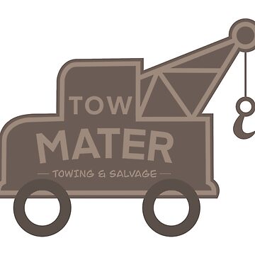 "Tow Mater" Sticker for Sale by Micah Wilson | Redbubble