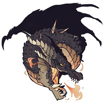 "Fatalis" Sticker for Sale by StarsOverMars | Redbubble