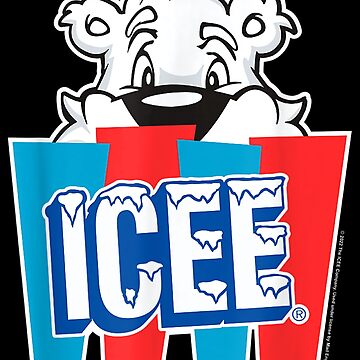 "ICEE Bear Peeking Behind" Sticker for Sale by GillesAllard | Redbubble