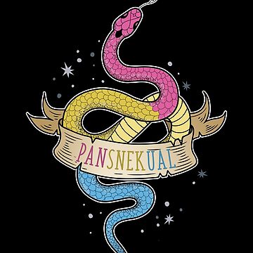 "Pansexual Snake Pansnekual LGBT Pride Flag" Sticker for Sale by Clara ...
