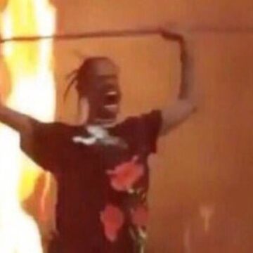 "Travis Scott Concert Meme" Sticker for Sale by BullShitShop23 | Redbubble