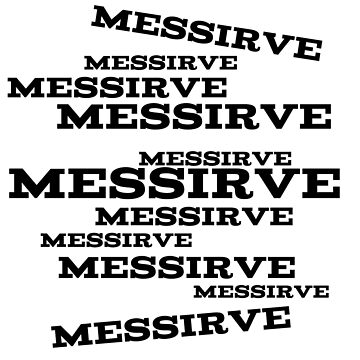 "Messirve" Sticker by Naylacia | Redbubble