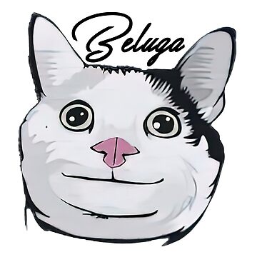 "Beluga cat, Beluga Cat Meme, Meme" Sticker for Sale by graphic-genie ...