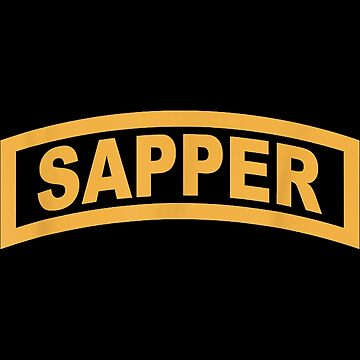 "Sapper Tab Combat Engineer" Sticker for Sale by BrettHalley | Redbubble