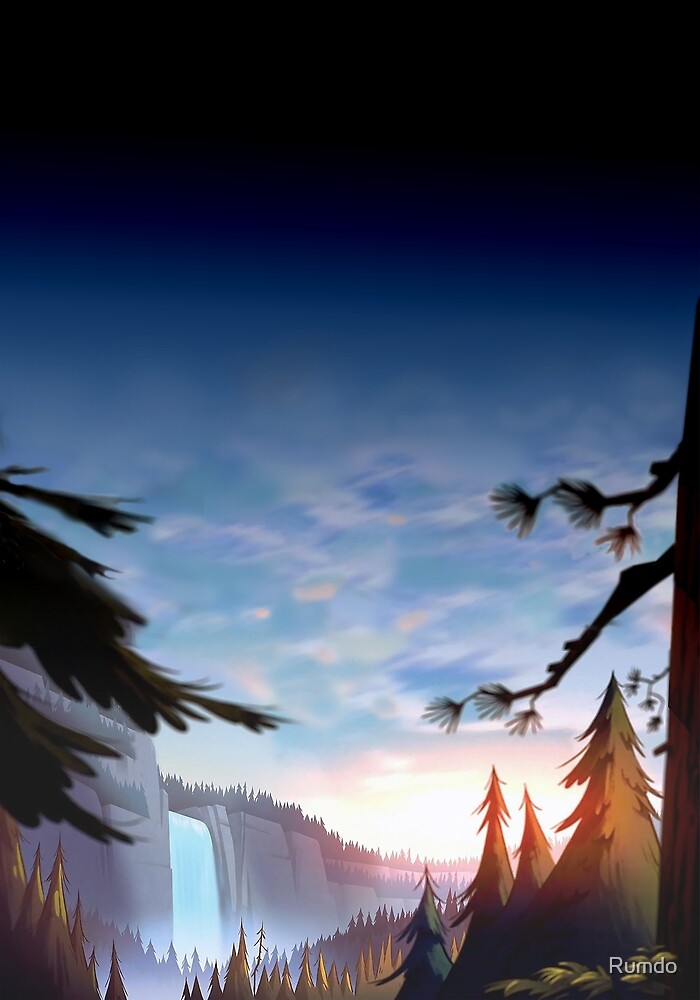 "Gravity Falls Forest" by Rumdo | Redbubble